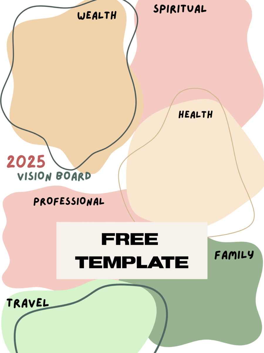 Digital Vision Board Template – Shop Heart Mercedes